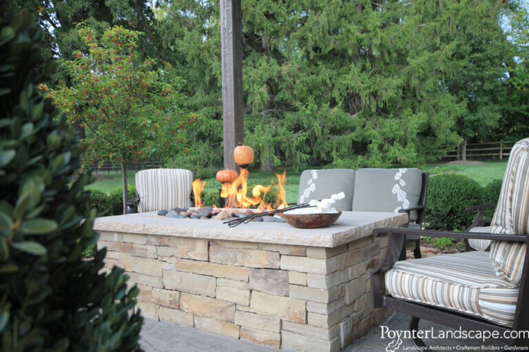 The Benefits of a Custom Fire Pit | Hardscaping Near Me | Poynter Landscape